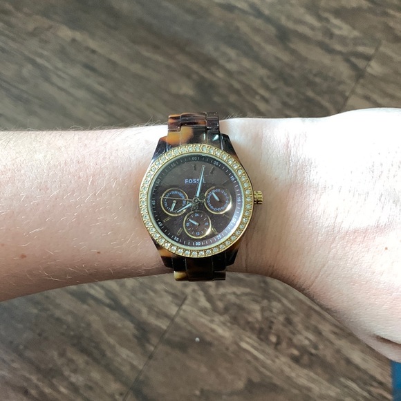 Fossil | Accessories | Tortoiseshell Fossil Watch | Poshmark